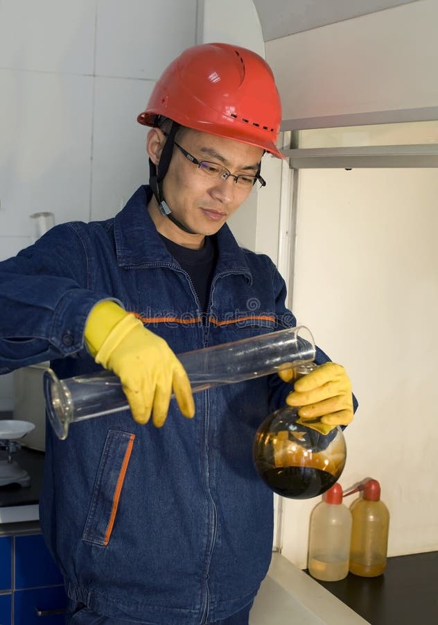 The Worker is Doing Testing in Laboratory Stock Photo - Image of ...