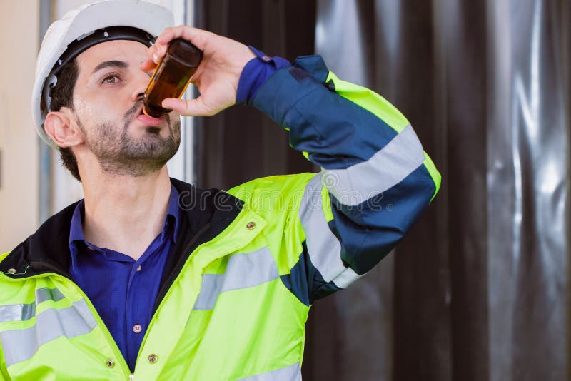 Worker in Drinking Water Factory. Women Workers Caucasian Labor in ...