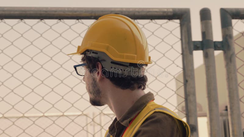 Worker or Engineer is Exploring the Transformers on the Rooftop of the ...