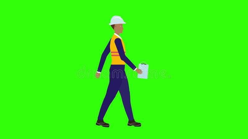 Character Animation with Man and Women Workers Engineers in ...