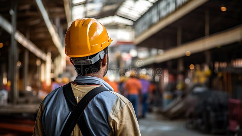 Worker in Factory Machinery Many Workers Construction Site Job Work Ai ...