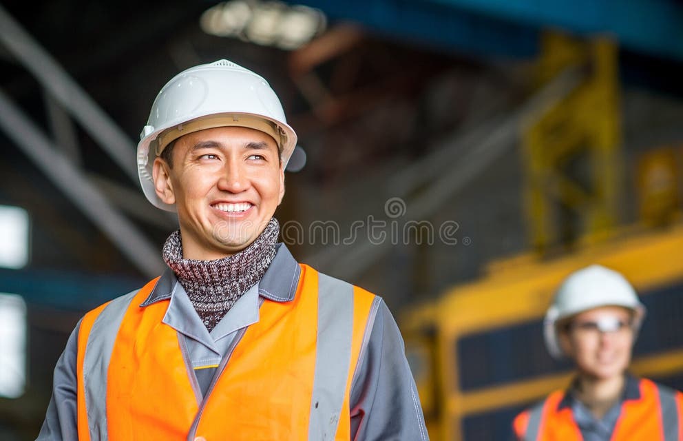 Worker in Front of a Bug Truck Stock Photo - Image of manufacturing ...
