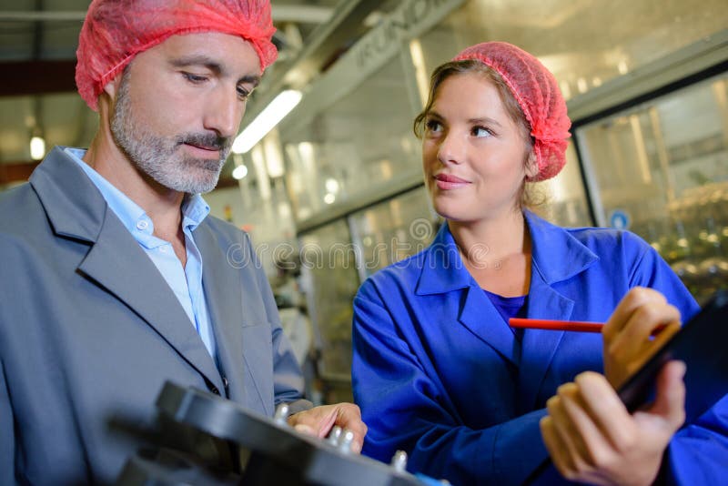 Worker Giving Instructions and Information Stock Photo - Image of ...
