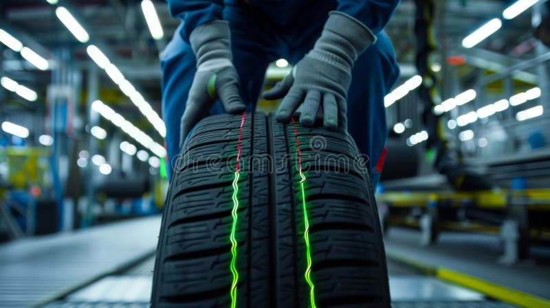The Factory Tire Inspection. AI Generated Stock Image - Image of ...