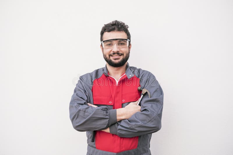 The worker guy posing stock image. Image of eastern - 103264449