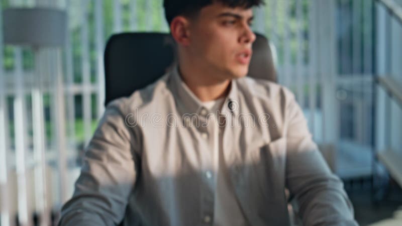 Worker Hand Using Computer Mouth in Office Closeup. Hardworking Man ...