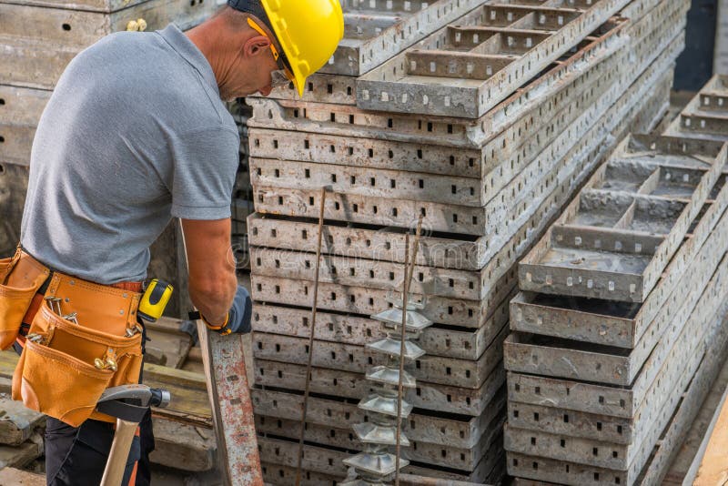 Table Saw Rail in Use by Construction Woodwork Worker Stock Photo ...