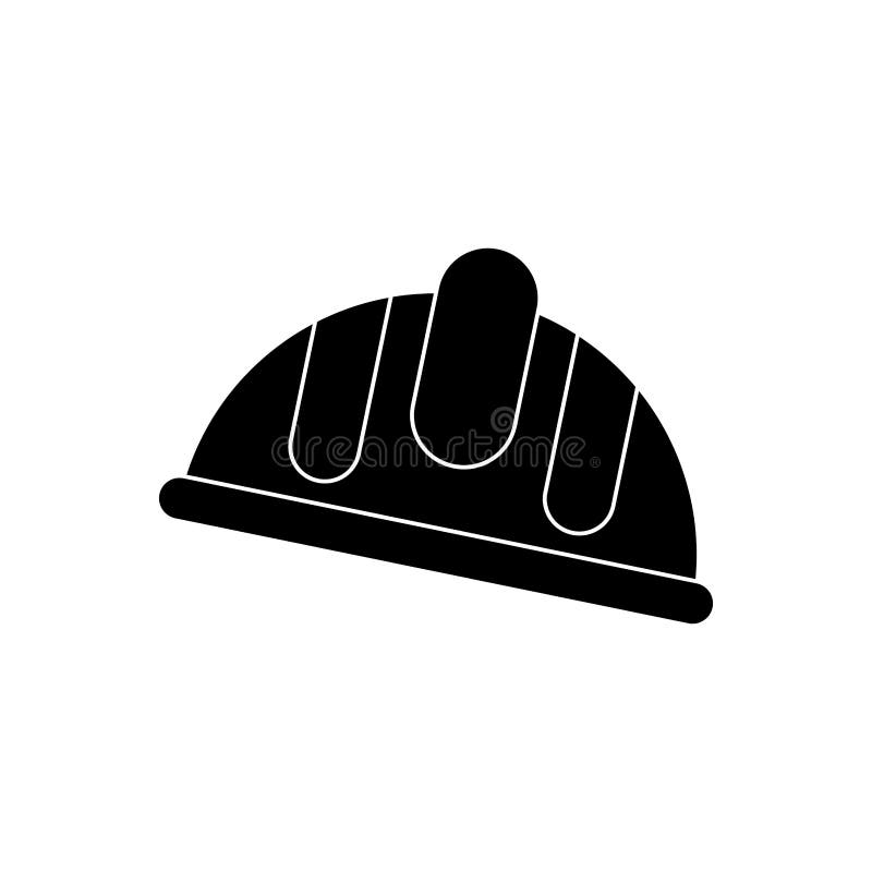 Worker helmet symbol stock illustration. Illustration of person - 86825190