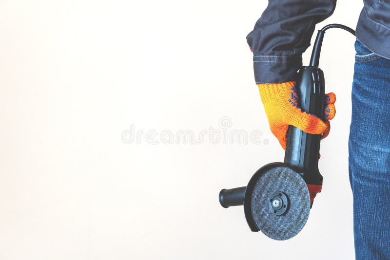 Disc Grinder. Grinder in the Hand. Stock Image - Image of professional ...