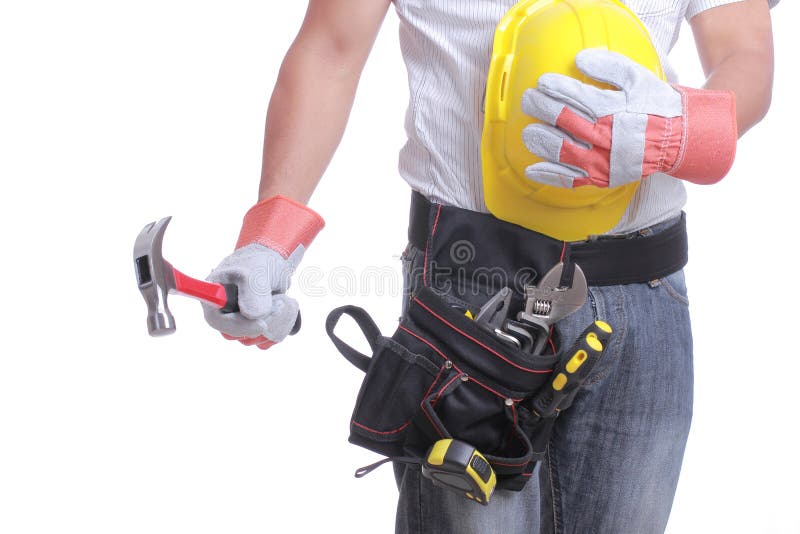 Worker holding tool stock image. Image of people, carpenter - 32658697