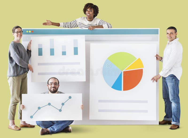 Worker Holding a Website Icon Stock Photo - Image of communication ...