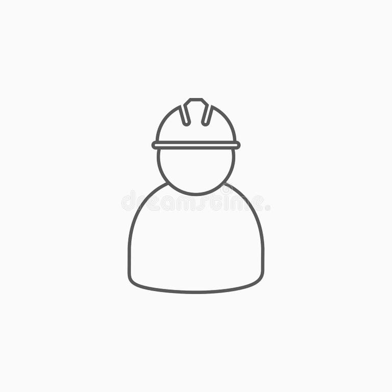 Worker Icon, Employee Vector, Helmet, Engineer, People Stock Vector ...