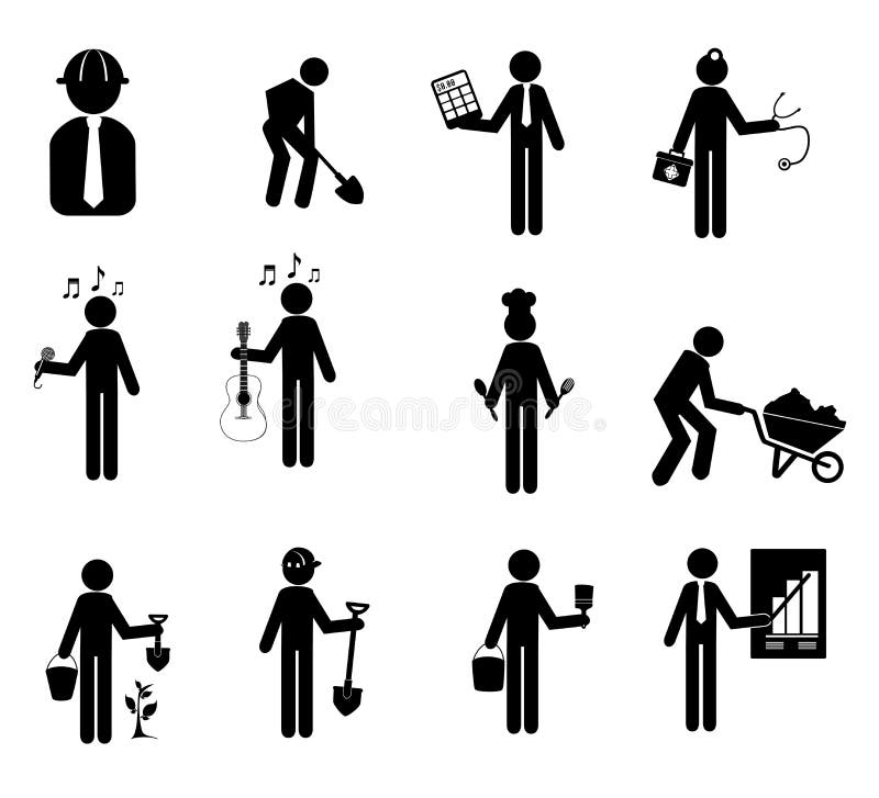 Astronaut Scientist Astrologer Job Pictogram Stock Vector ...