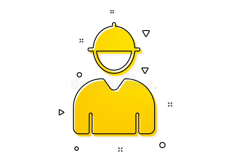 Worker Icon. Male Profile Sign. Vector Stock Vector - Illustration of ...