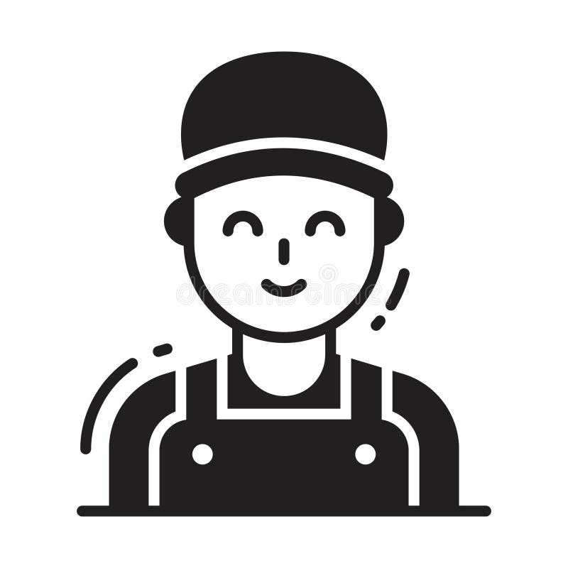 Worker Icon, Single Avatar Vector Illustration Stock Vector ...