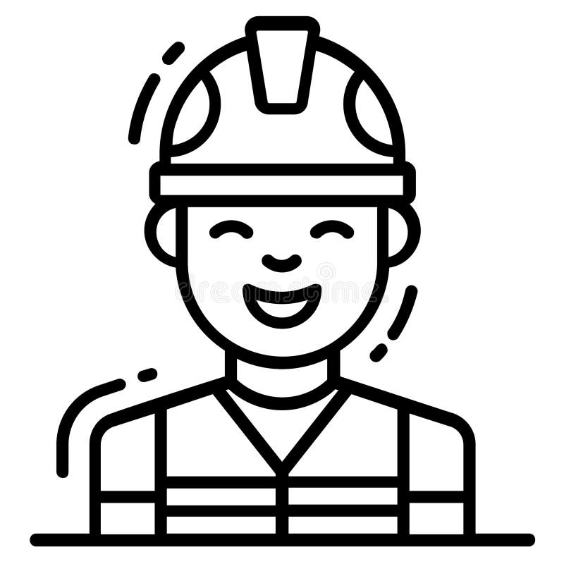 Worker Icon, Single Avatar Vector Illustration Stock Vector ...