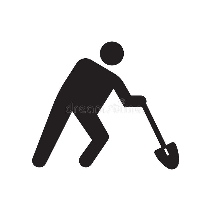 Worker Icon Vector Sign and Symbol Isolated on White Background, Worker ...