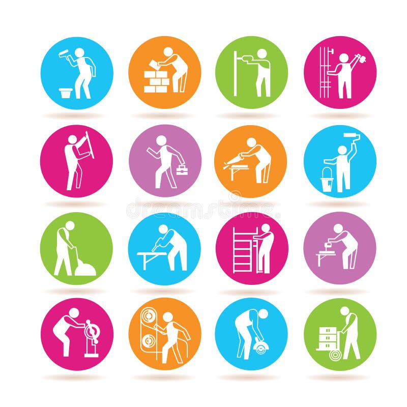 Maintenance Worker Icons Stock Illustrations – 5,479 Maintenance Worker ...