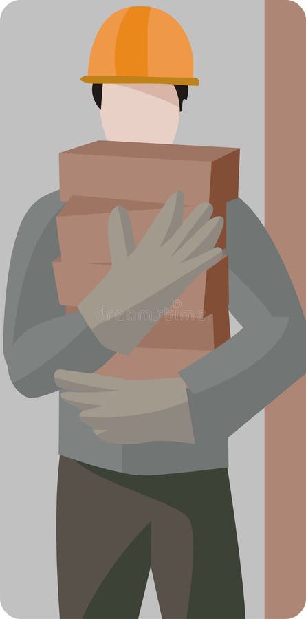 Worker Illustration Series stock illustration. Illustration of house ...