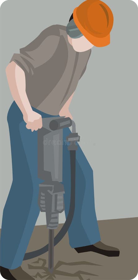 Worker illustration series stock vector. Illustration of grinder - 2146423