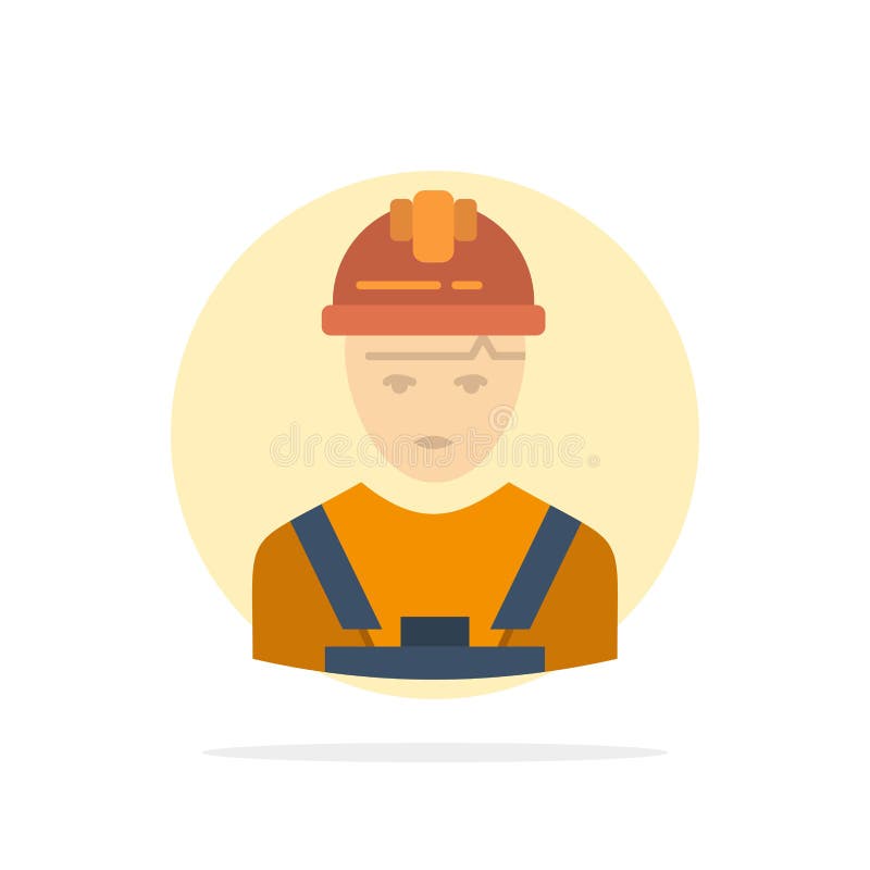 Worker, Industry, Avatar, Engineer, Supervisor Abstract Circle ...