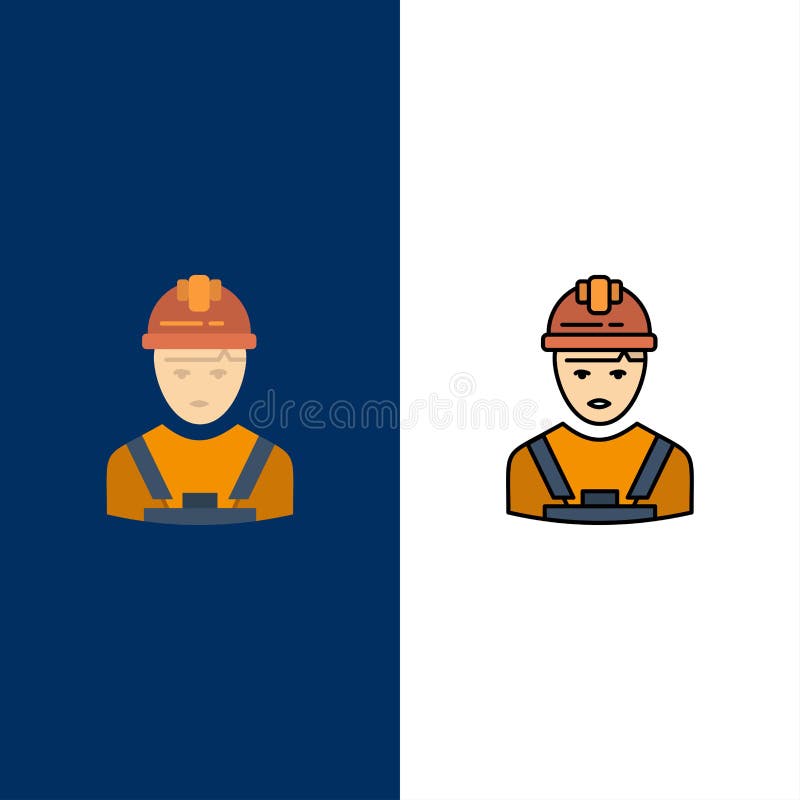 Avatar Engineer Man with Portfolio and Toolbox, Colorful Design Stock ...
