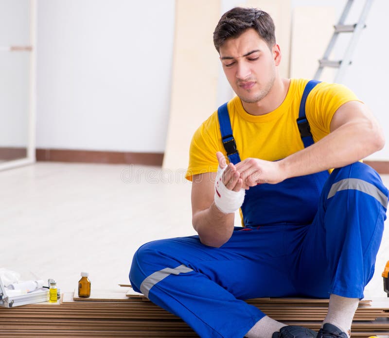 Worker with Injured Hand at Construction Site Stock Photo - Image of ... Worker with Injured Hand at Construction Site Stock Photo - Image of ...