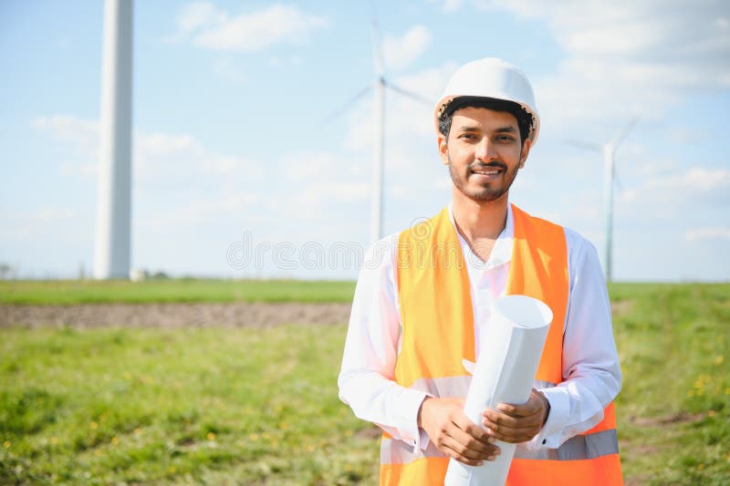 Worker Inside Sustainable Energy Industry - Engineer Working at ...