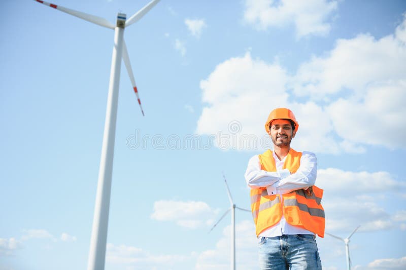 Worker Inside Sustainable Energy Industry - Engineer Working at ...