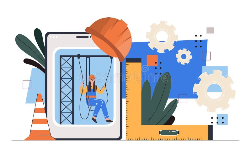 Worker Installer Vector Concept Stock Vector - Illustration of person ...