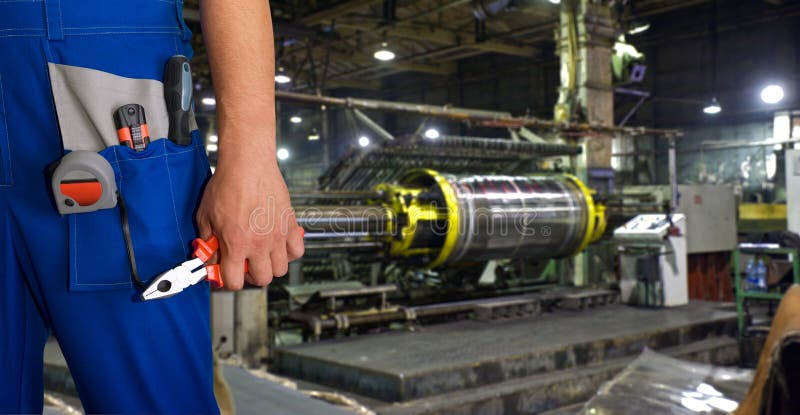 Worker with instruments stock image. Image of product - 73001289