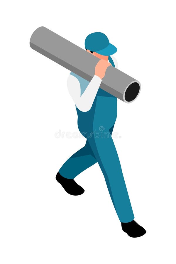 Worker Isometric Illustration Stock Vector - Illustration of work ...