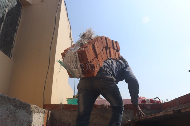 Worker Labourer Construction Work Employment Stock Image - Image of ...