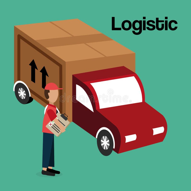 Worker Logistic Service Avatar Stock Vector - Illustration of moving ...