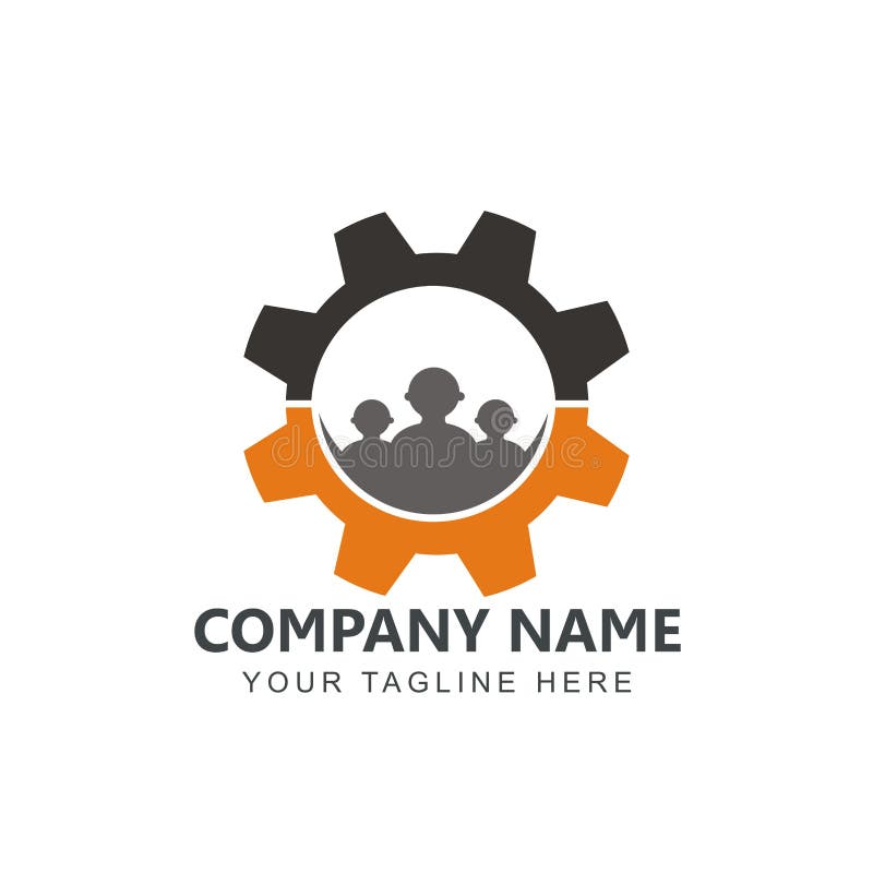 The Worker Logo Design Inspiration Vector Stock Vector - Illustration ...