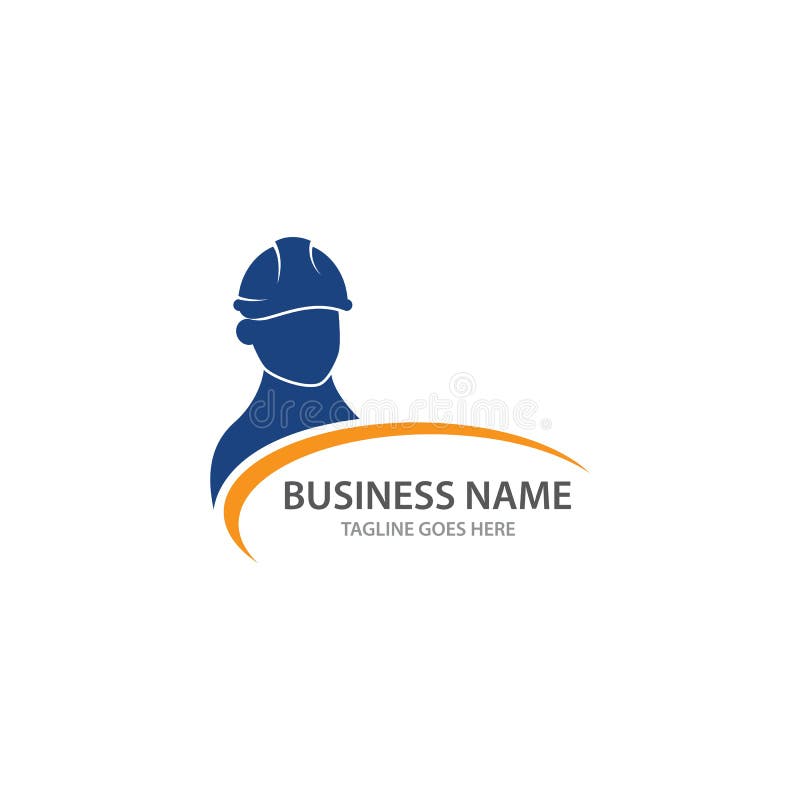 Worker logo stock vector. Illustration of labor, character - 169340962