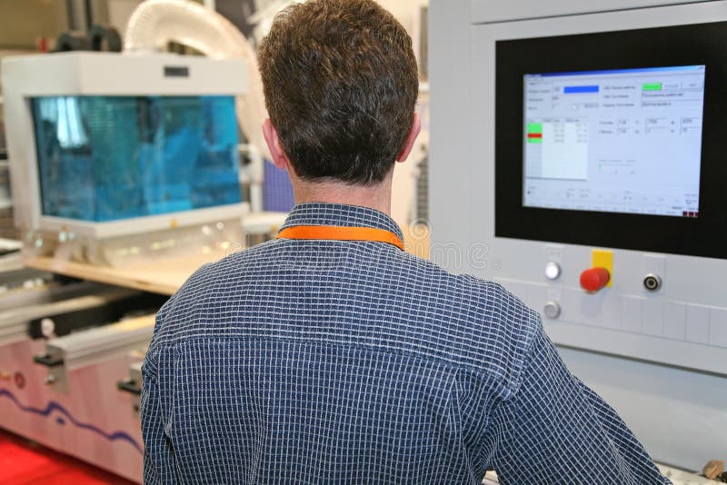 Worker with machine stock photo. Image of service, professional - 2256918