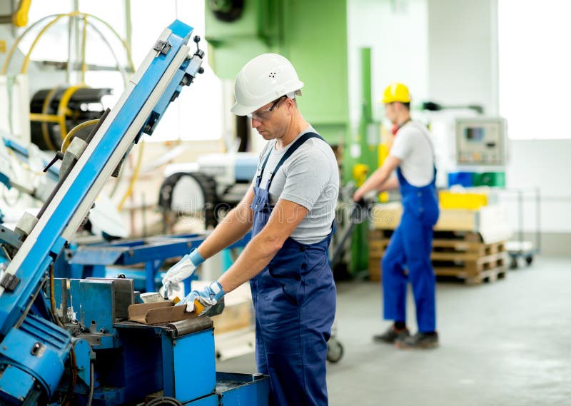 Worker on the machine stock photo. Image of manufacturing - 47391450