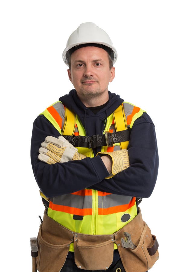 Worker stock image. Image of hardhat, isolated, construction - 53449343