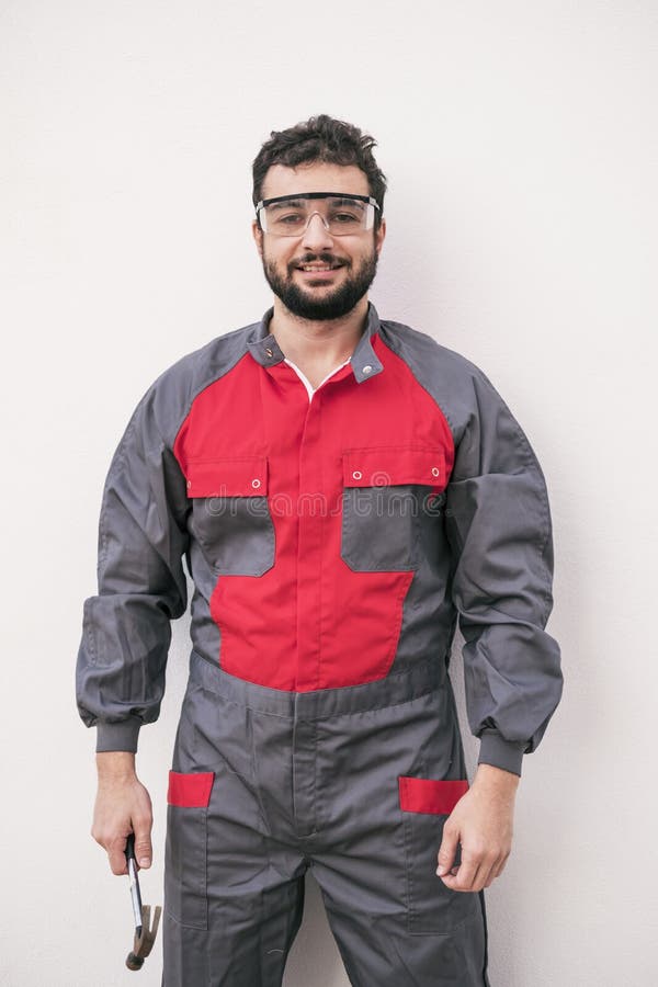 Worker Man at Home with Tool Stock Photo - Image of employee, arab ...