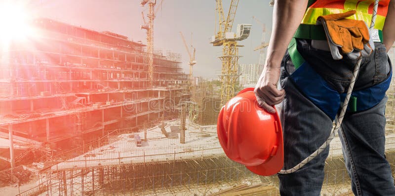A Worker Man on Standing Action with Protective Equipment Stock Image ...