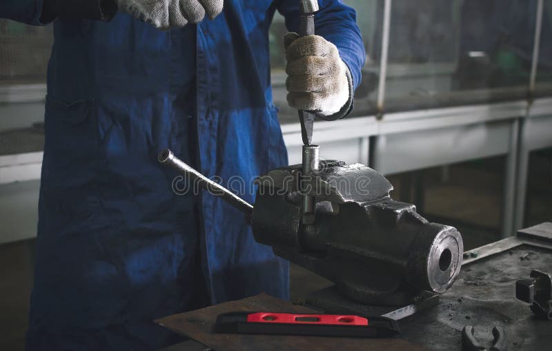 Worker. stock photo. Image of detail, hammer, grip, iron - 129466536