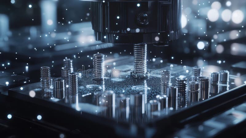 A Worker Meticulously Aligns Screws with an Augmented Reality Overlay ...