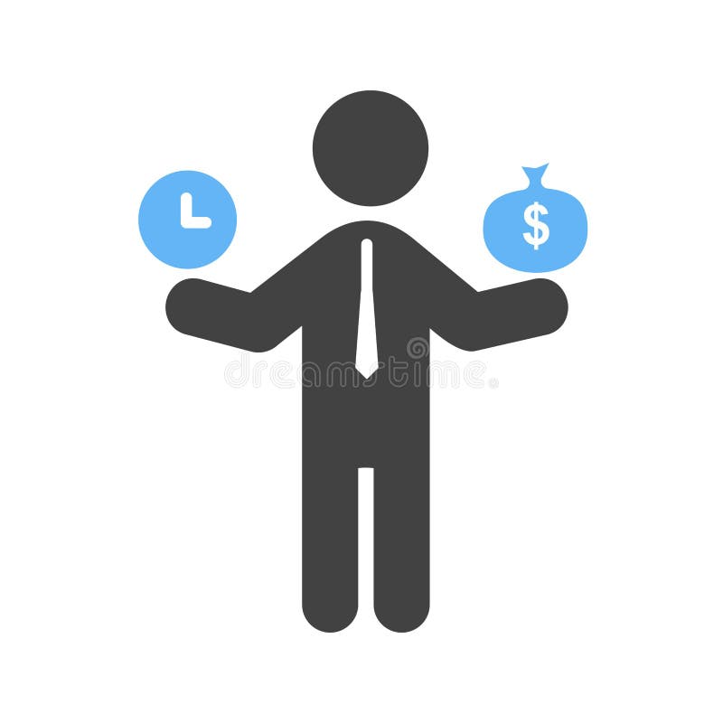 Worker Money Time stock vector. Illustration of idea - 78907395