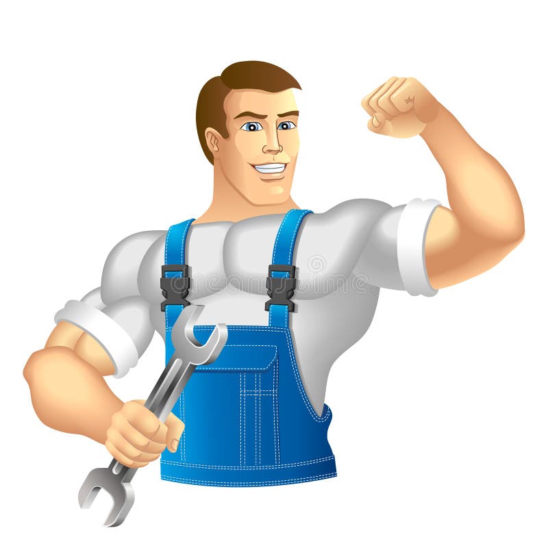 Worker stock vector. Illustration of craftsman, service - 36622342