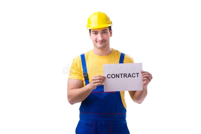 Worker Not Happy with His Employment Contract Stock Image - Image of ...