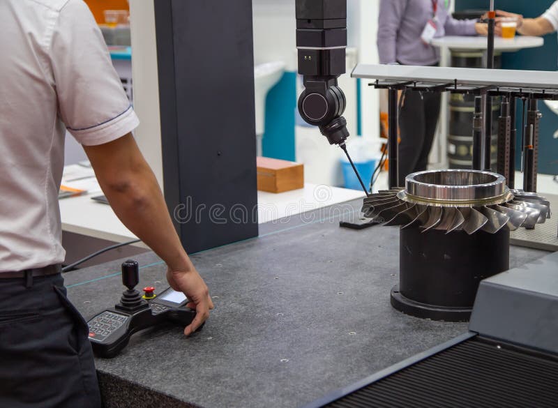 Industrial Professional Operate CMM Machine Stock Image - Image of ...