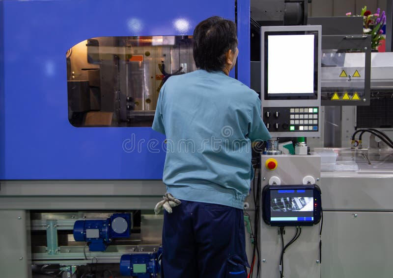 Plastic Injection Molding Machines Editorial Stock Image - Image of ...