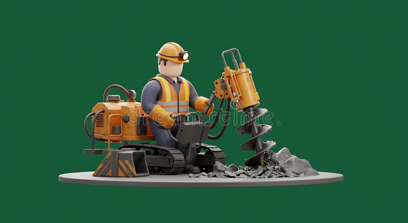 AI-Generated Construction Worker Stock Illustration - Illustration of ...