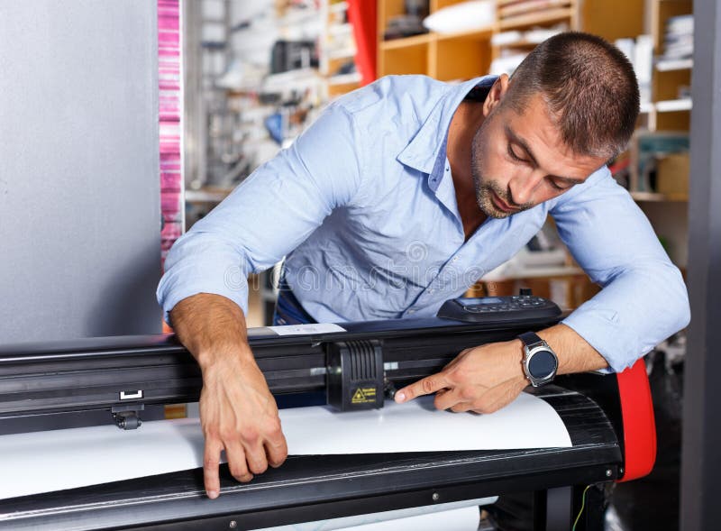 Worker Paper Print Work Place Stock Image - Image of protect, design ...